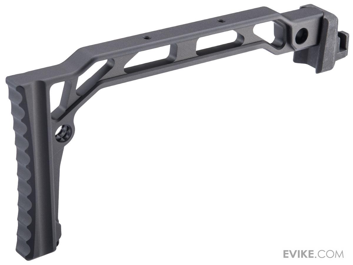 5KU Skeletonized Folding Stock for AK Series Airsoft (Model: Arced Frame / Hinged Adapter ...