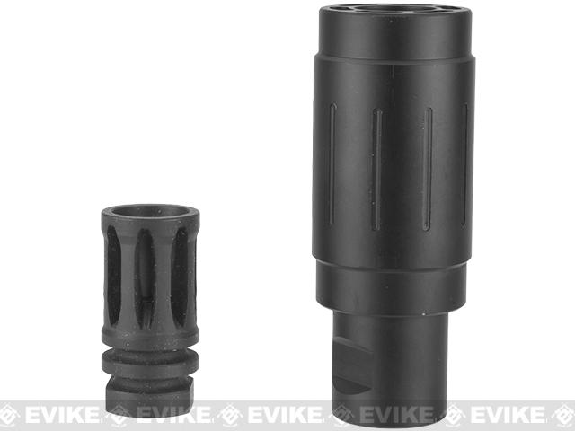 5KU Metal Alloy Linear Style Compensator for Airsoft Rifles - 14mm ...