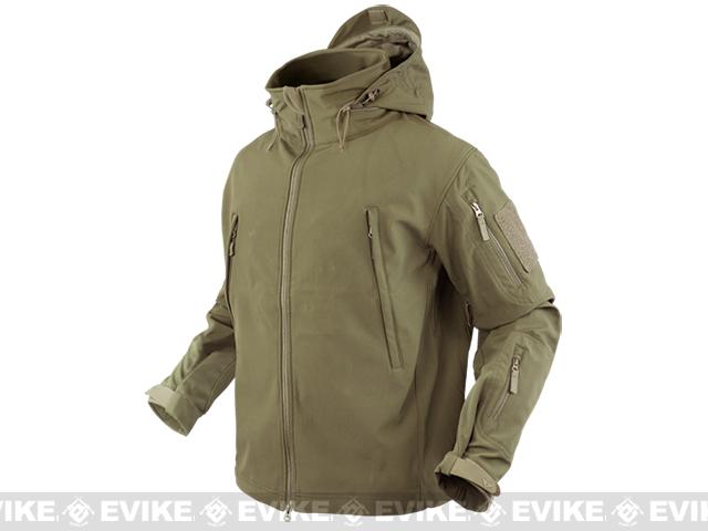 Condor Summit Tactical Softshell Jacket - Tan (Size: Medium), Tactical ...