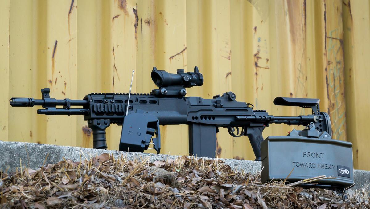 SAGE International Licensed Full Metal "Evil Black Rifle" M14 EBR Enhanced Airsoft AEG Rifle by ...