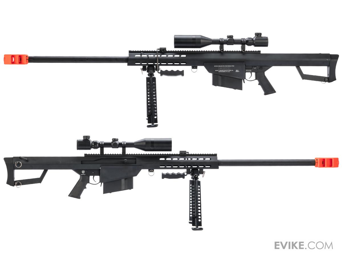 6mmProShop Barrett Licensed M82A1 Bolt Action Powered Airsoft Sniper ...