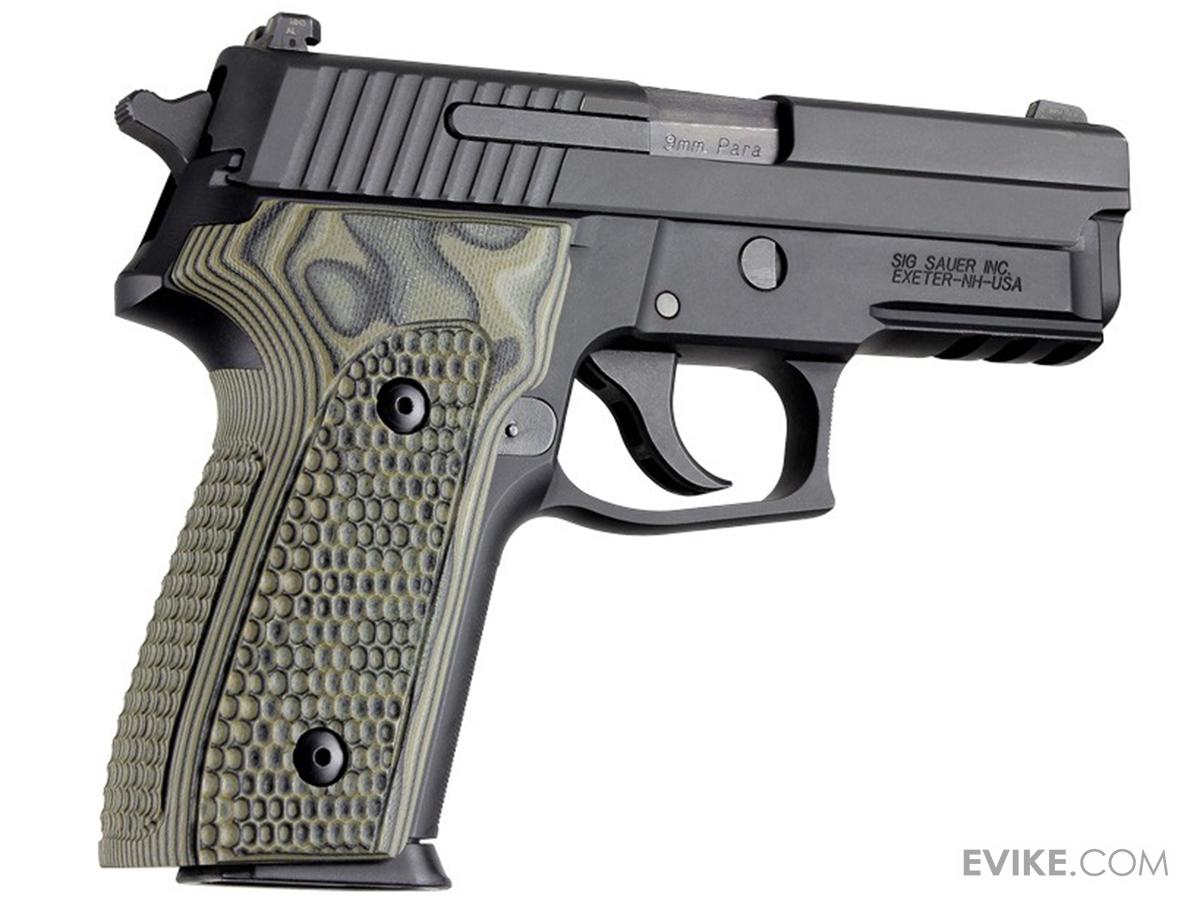 Hogue SIG Sauer P228 P229 DA/SA Pirahna G10 G-Mascus (Color: Green ...