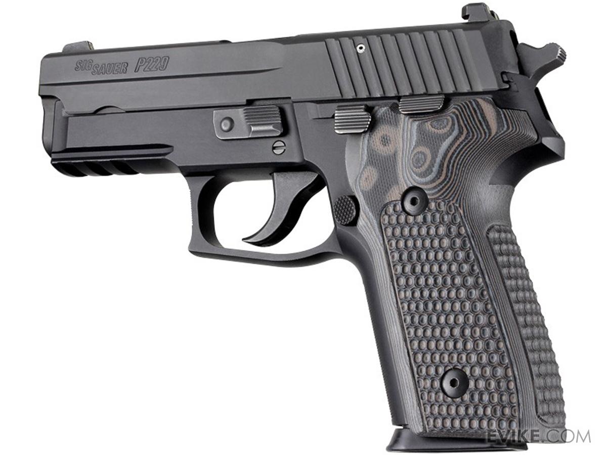 Hogue SIG Sauer P228 P229 DA/SA Pirahna G10 G-Mascus (Color: Black/Grey ...