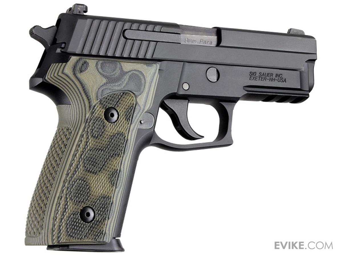 Hogue SIG Sauer P228 P229 DA/SA Checkered G10 G-Mascus (Color: Green / Model: Sig Sauer P228 ...