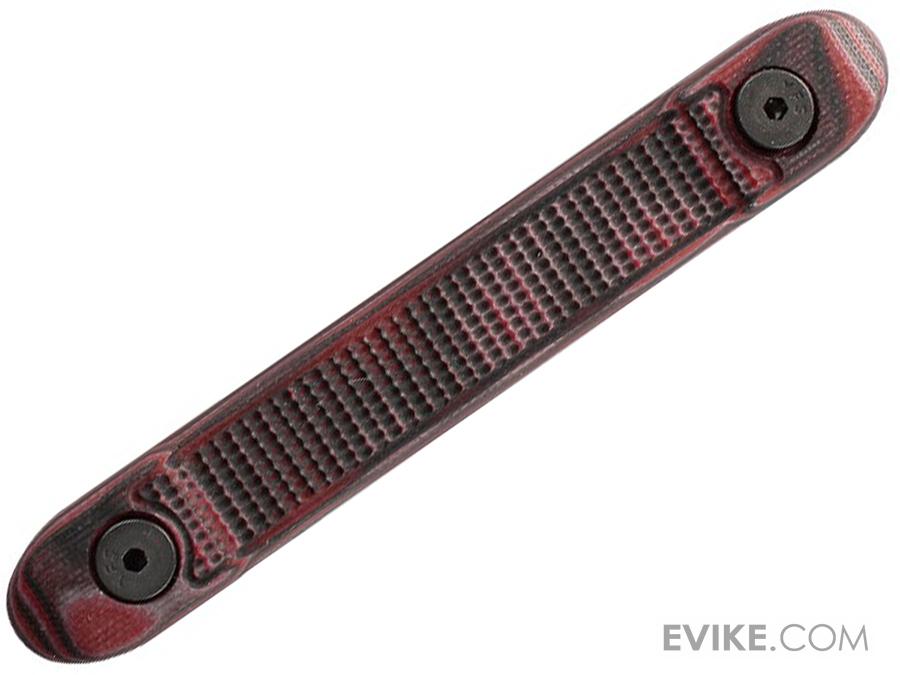 Hogue KeyMod G10 Rail Cover with Mini Piranha Texture (Color: Red Lava ...