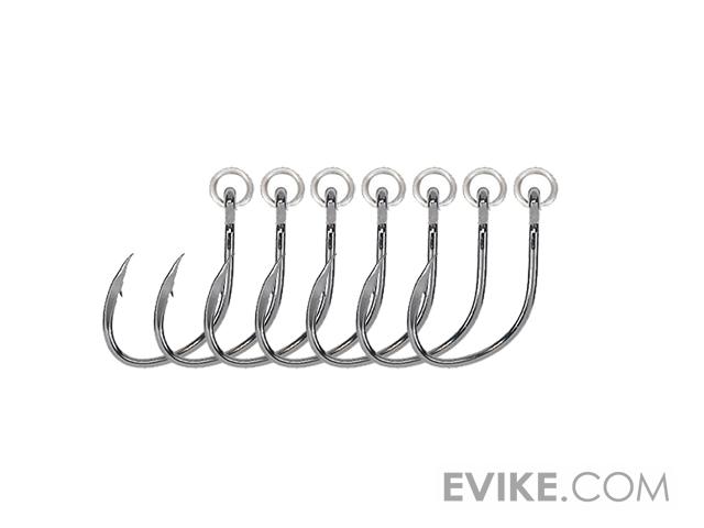 Owner 5129R-101 Ringed Offshore Bait Hook with Offset Needle Point Forged Shank (Size: 1 / 6 ...