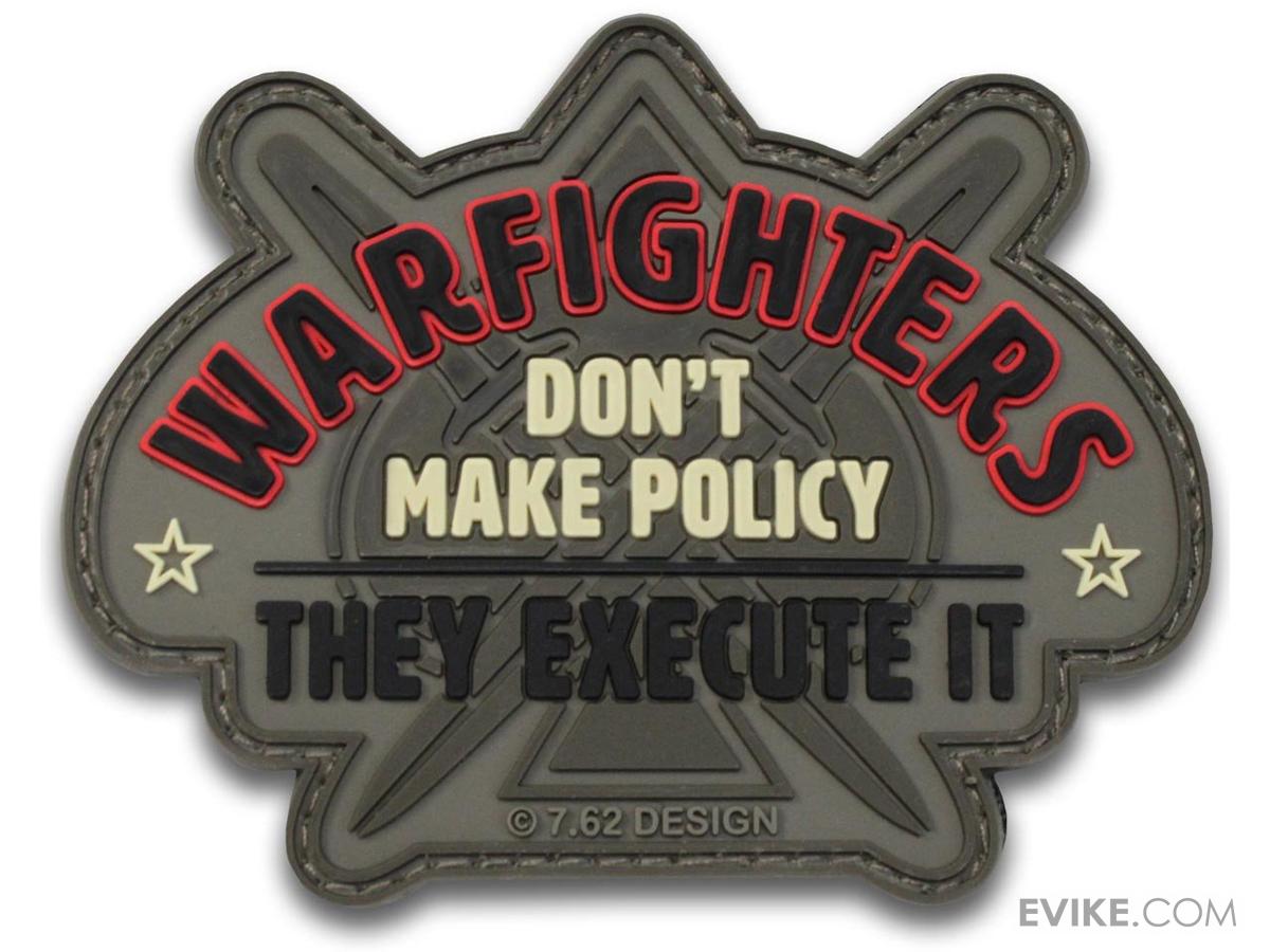 7.62 Designs PVC "Warfighters" Hook and Loop Morale Patch (Color: Full ...