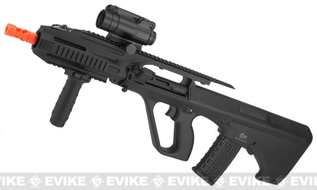 JG Custom Series AUG RAS Full Size Airsoft AEG Rifle - (Package: Rifle ...