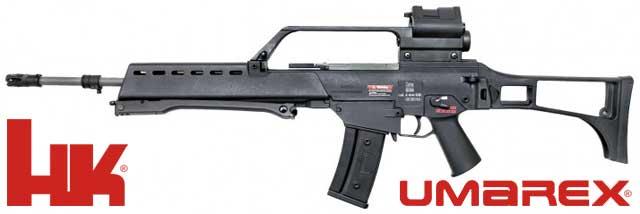 z Umarex Licensed H&K G36 Full Size Airsoft Battle Rifle Manufactured by Ares, Airsoft Guns ...