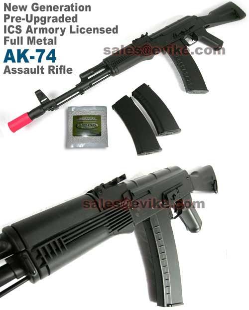 z New Version ICS Armory Licensed Full metal AK74 Airsoft AEG Rifle ...
