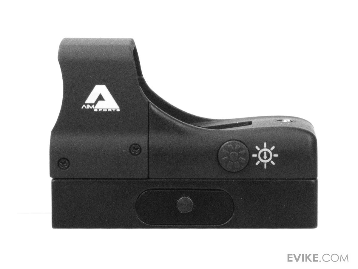 AIM Sports 1x27 Compact Red Dot Sight w/ Push Button Activation ...