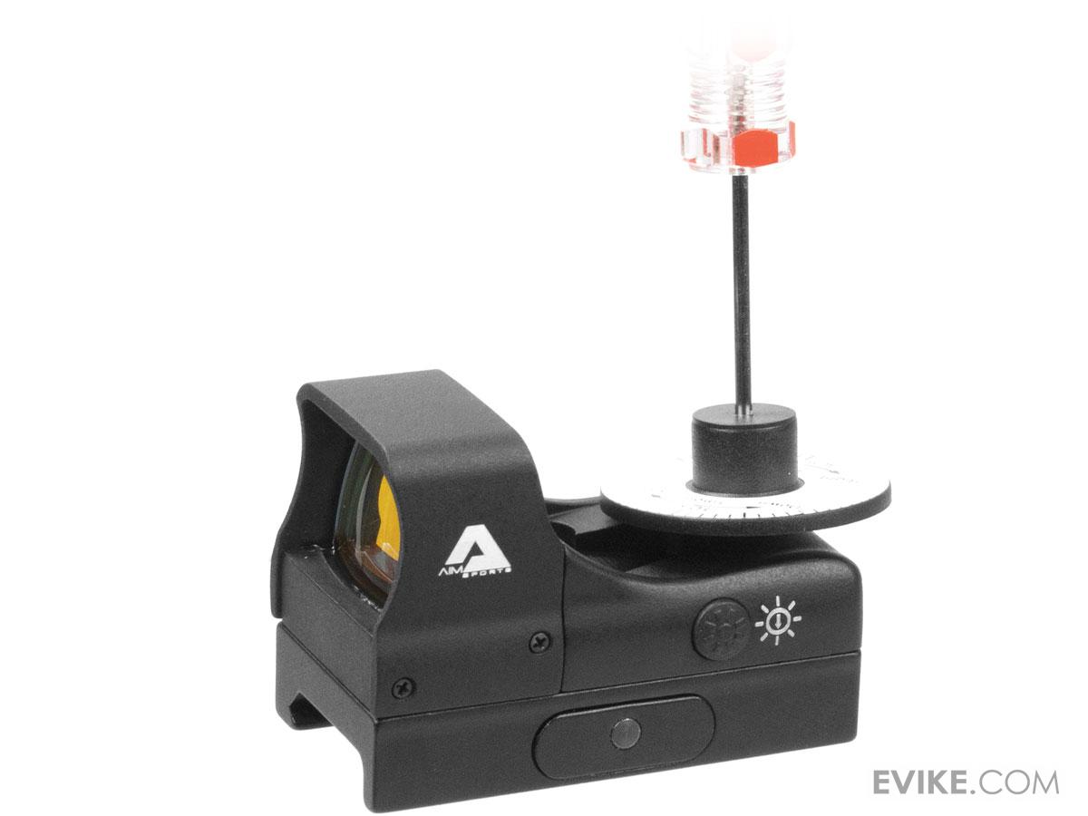 AIM Sports 1x27 Compact Red Dot Sight w/ Push Button Activation ...