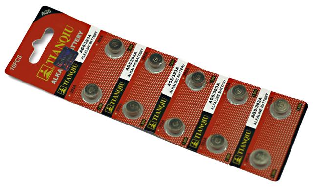 ALKALINE BATTERY: AG5 / 393A (10 PCS) Battery for Red dot scopes ...