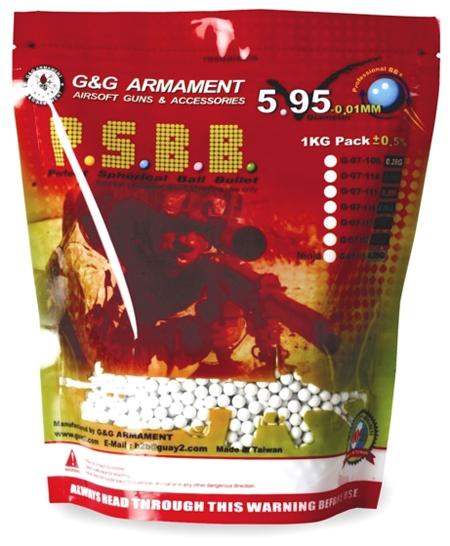 G&G High Grade 6mm Airsoft BB (Weight: .28g / 3500 Rounds / White), Accessories & Parts, BBs ...