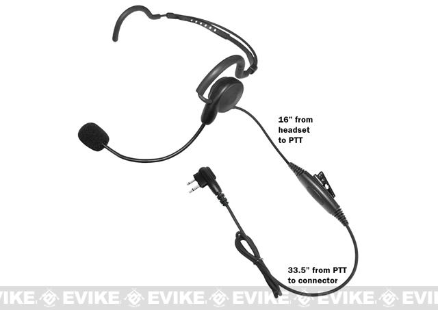 Code Red Headsets Close Quarters Boom Headset w/ PTT (Connector ...