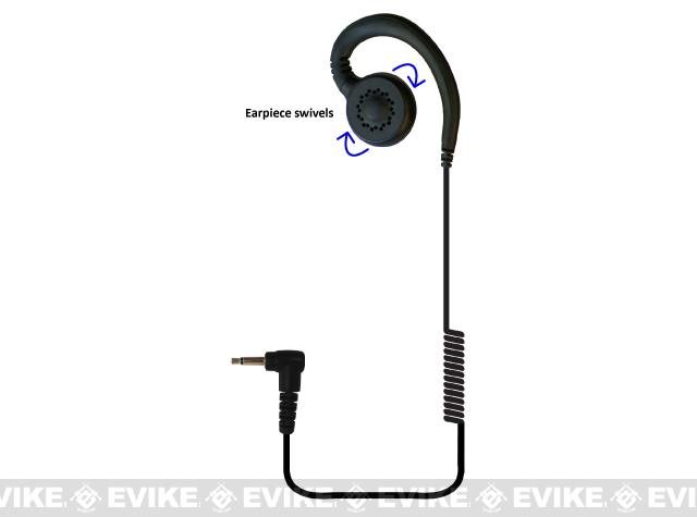 Code Red Headsets CrewJr 3.5mm Swivel Type Listen-Only Earpiece ...