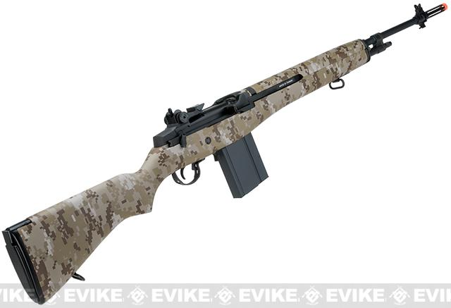 G&G M14 Full Size Airsoft AEG Rifle (Package: Desert Digital / Gun Only ...