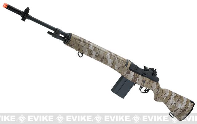 G&G M14 Full Size Airsoft AEG Rifle (Package: Desert Digital / Gun Only ...