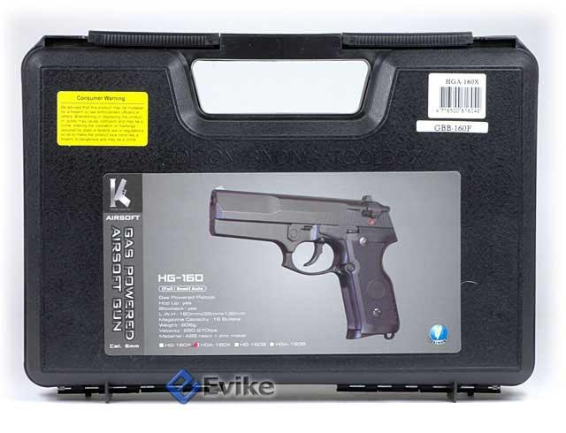 HFC M800 Fully Automatic Full Metal Airsoft Gas Blowback Pistol w/ Gun ...