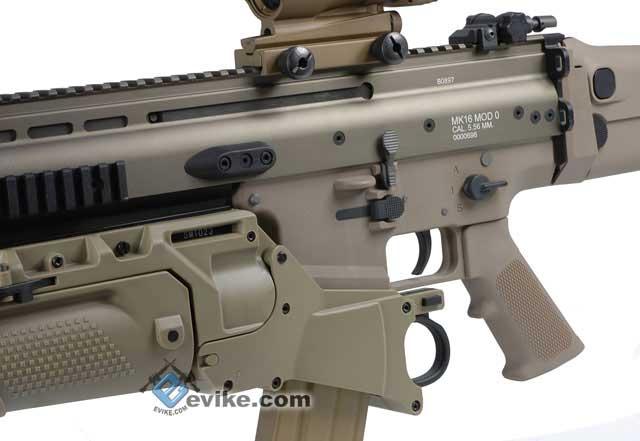 FN Licensed Full Metal SCAR EGLM Custom Airsoft GBB Gas Blowback by WE ...