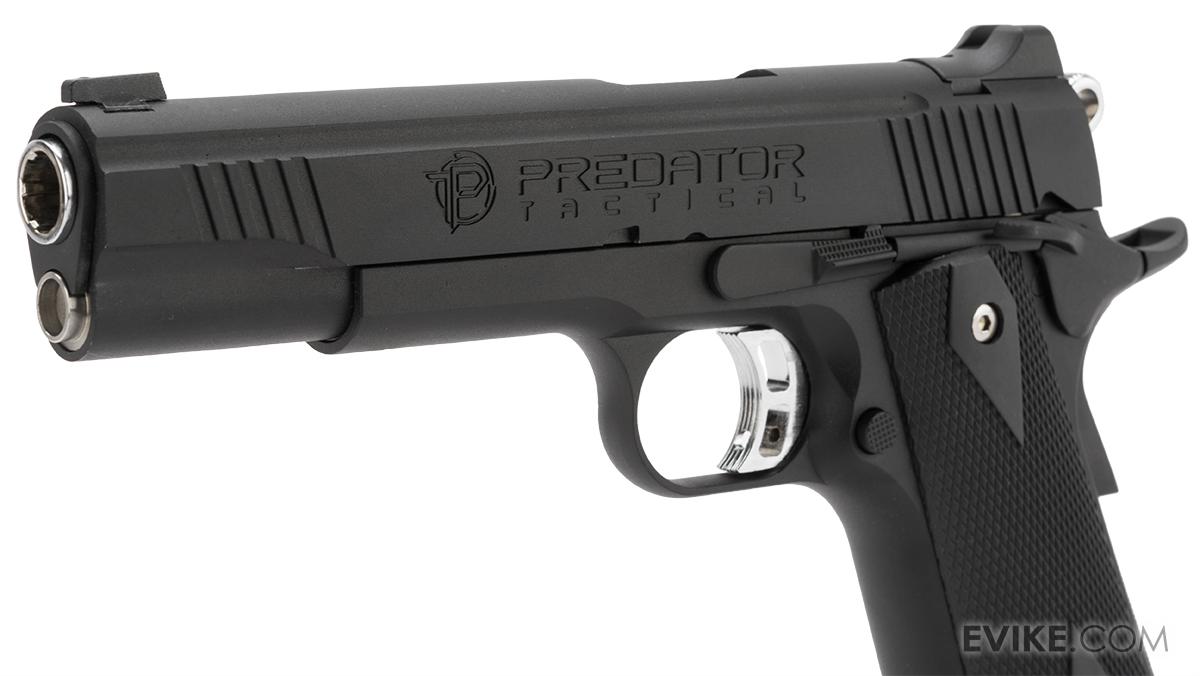 Predator Tactical Iron Shrike Gas Blowback 1911 Pistol by King Arms ...