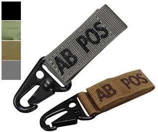 Condor Blood Type Keychain (Model: AB POS / OD Green), Tactical Gear ...