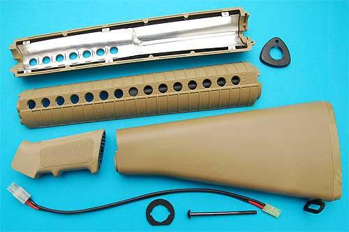 z G&P M16A2 Conversion Kit for M4 M16 Series Airsoft AEG (Desert Tan ...