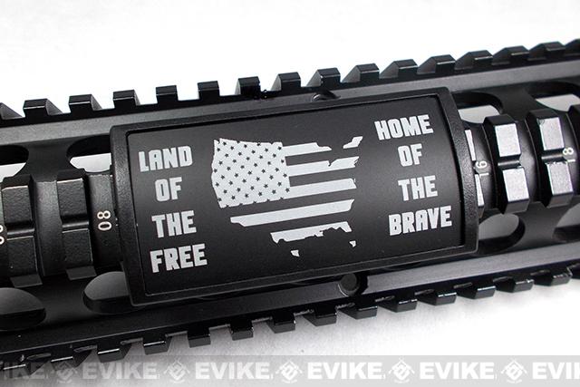 Custom Gun Rails Large Laser Engraved Aluminum Rail Cover (Model: Land ...