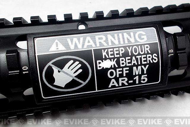 Custom Gun Rails Large Laser Engraved Aluminum Rail Cover (Model: Keep ...