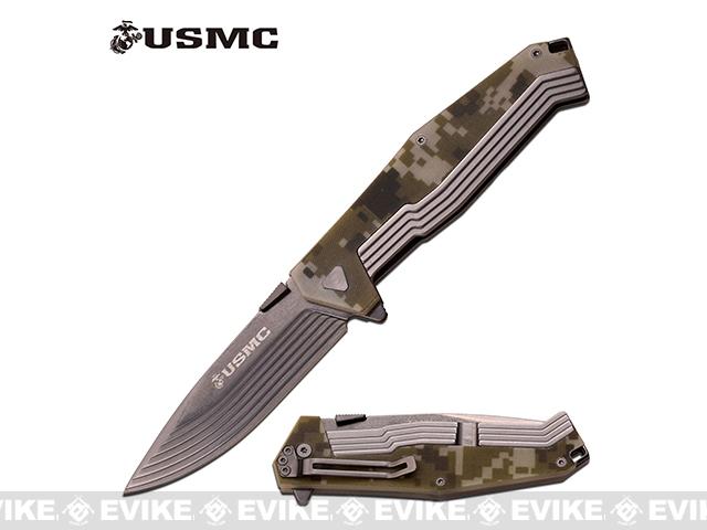 Marines 4.75" "Hotshot" Assisted Opening Tactical Folding Knife by M ...
