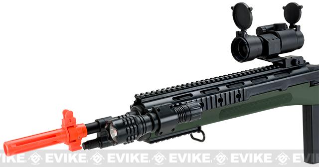 AGM M14 SOCOM Airsoft Spring Powered Rifle Package (Color: OD Green ...