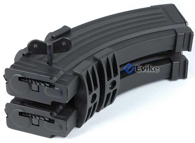 Matrix Dual Magazine Clamp with 2 JG 600rd Airsoft AK Hi-Cap Magazines ...