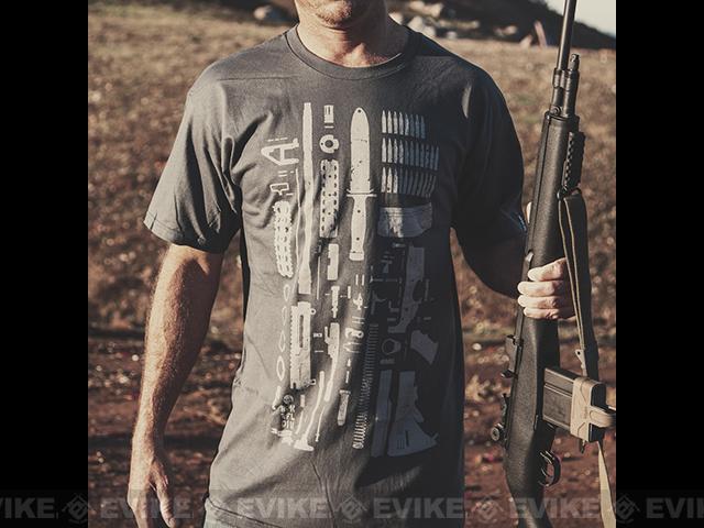 Black Rifle Division M4 Build T-Shirt - Charcoal (Size: Large ...
