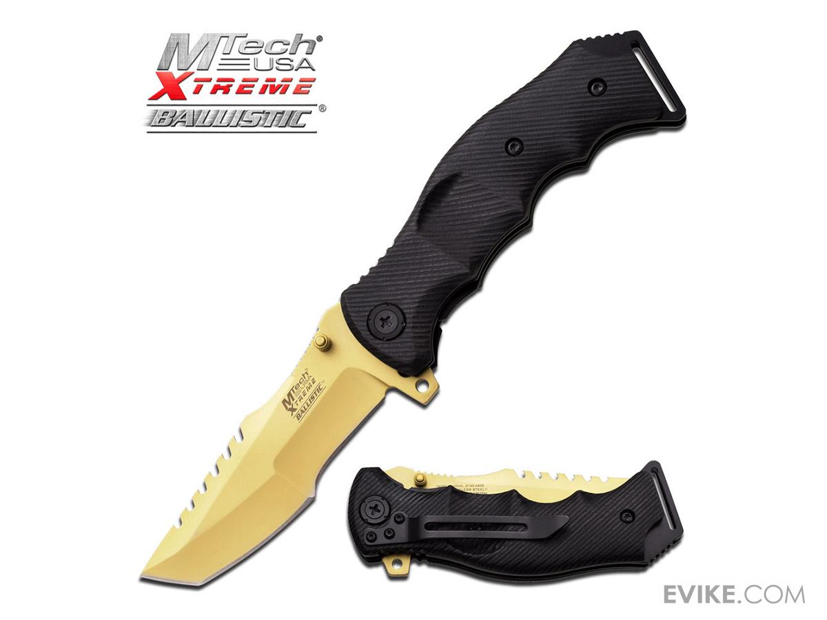 M-Tech USA Xtreme MX-A805 Assisted Opening Knife with 4" Blade - Black ...