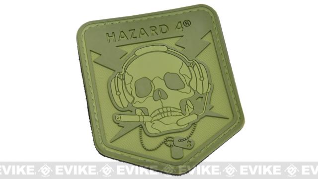 Hazard 4 Spec Op Skull Rubber Hook and Loop Patch (Color: OD Green ...