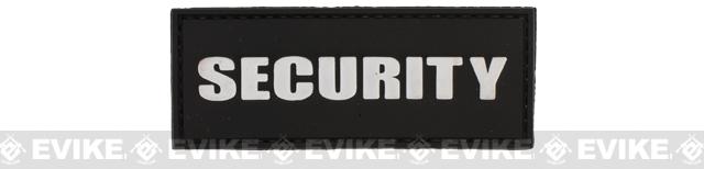 Security Tag PVC Hook and Loop Morale Patch - Black, Tactical Gear ...