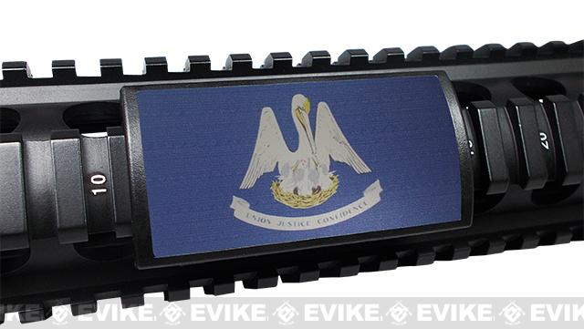 Custom Gun Rails Large State Flag Aluminum Rail Cover (State: Louisiana ...