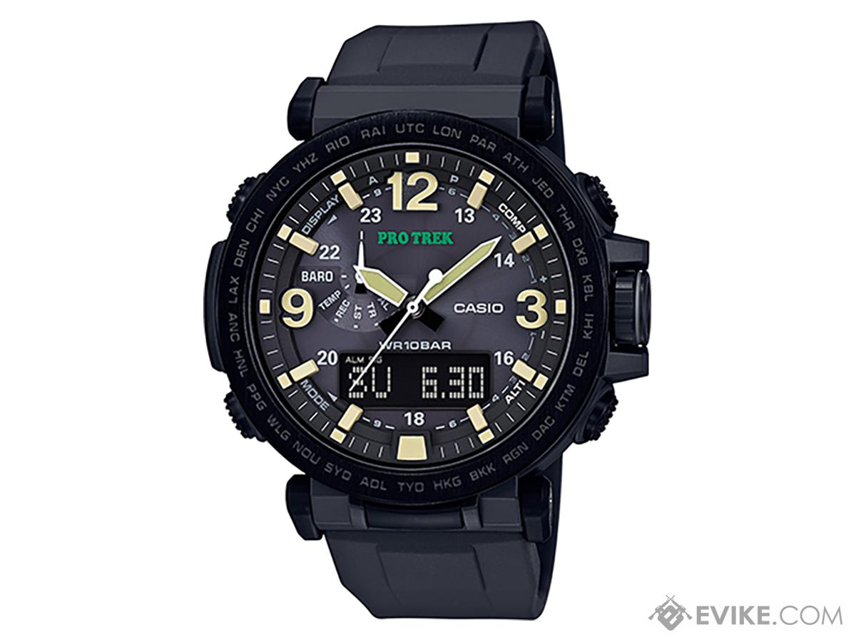 Casio Men's PRG-600YB-1CR Pro-TrekTriple-Sensor Stainless Steel Watch ...
