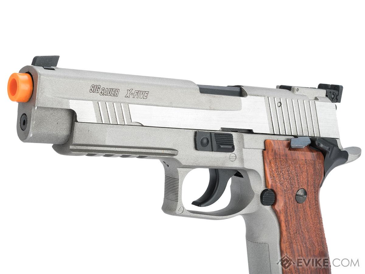 Swiss Arms X-Five CO2 Powered Blowback Airsoft Pistol (Color: Stainless ...