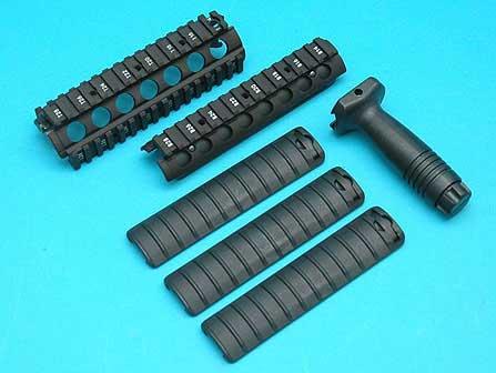 G&P CNC Aluminum R.I.S. for M4 Series Airsoft AEG + RIS Panel ...