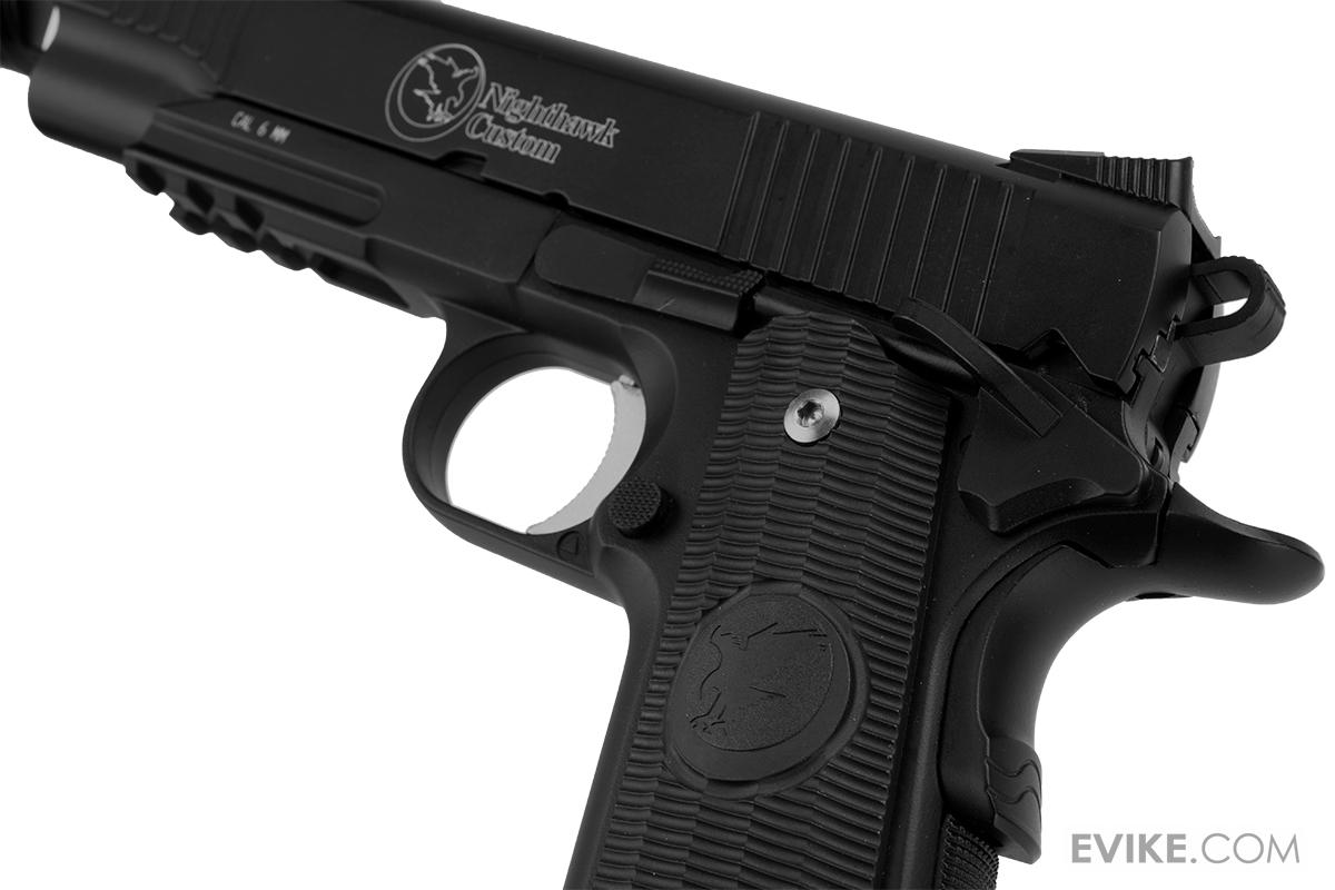 RWA Full Metal Nighthawk Custom Covert-Ops CO2 Powered Blowback Airsoft ...