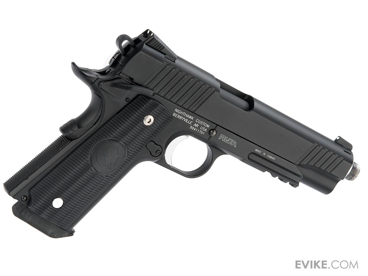 RWA Full Metal Nighthawk Custom Covert-Ops CO2 Powered Blowback Airsoft ...