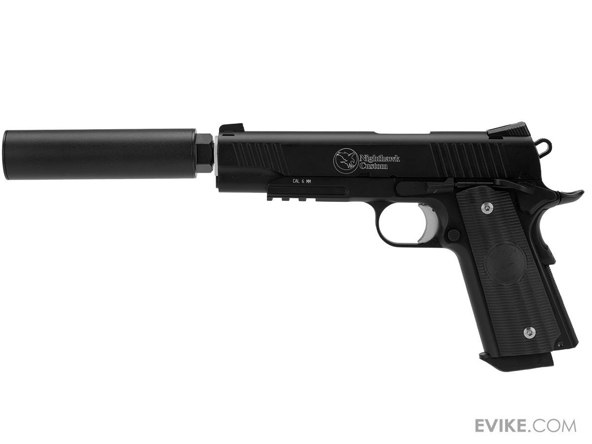 RWA Full Metal Nighthawk Custom Covert-Ops CO2 Powered Blowback Airsoft ...