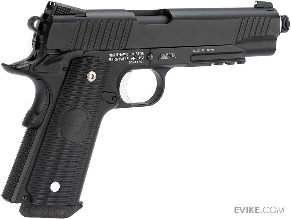 RWA Full Metal Nighthawk Custom Covert-Ops CO2 Powered Blowback Airsoft ...