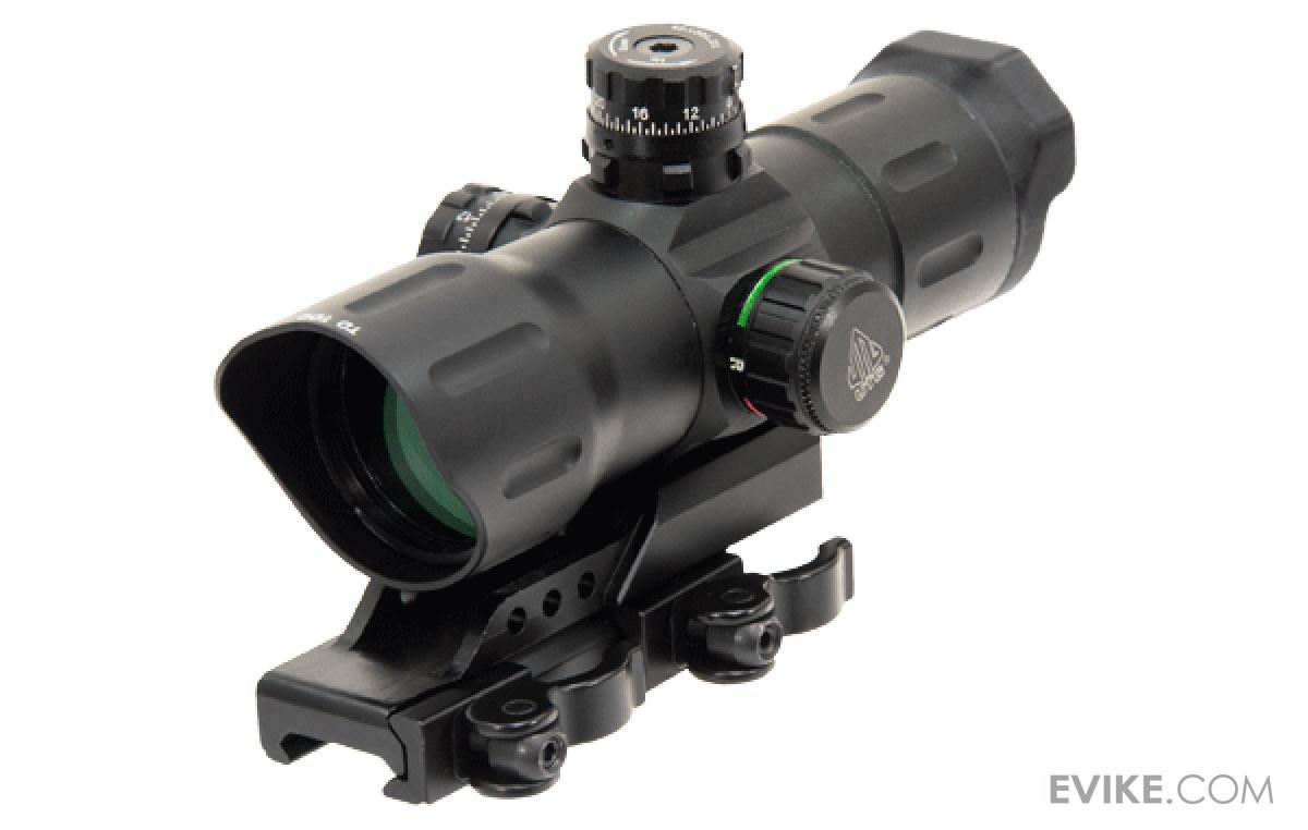 UTG 6" ITA Red/Green CQB Dot Sight with Offset QD Mount (Type: T-Dot ...