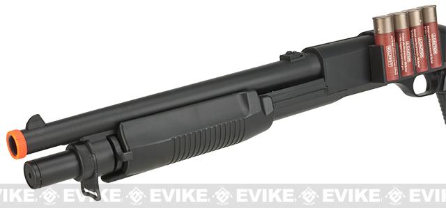 S&T / AGM M3 Tactical Shell loading Airsoft Shotgun (Model: Retractable ...