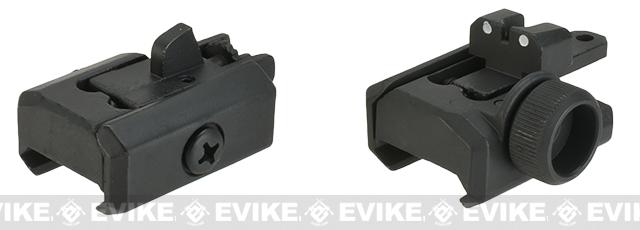 Shooters Steel Precision MP7 Style Flip Up Front & Rear Sight Set for ...