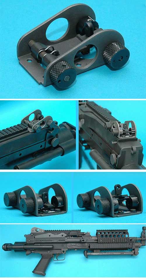 G&P M249 Steel Rear Sight for M249 / M60 Series Airsoft AEG ...