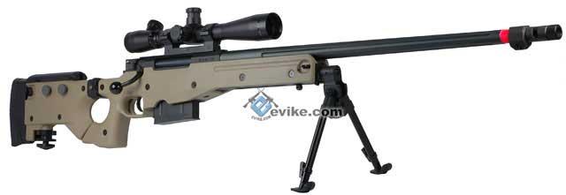 z ARES CNC Edition AW-338 Full Size Airsoft Gas Sniper Rifle (Desert ...
