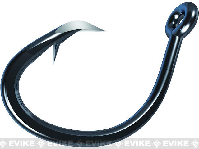 Trokar TK619 Circle Offset Saltwater Hooks - Platinum Black (Size: 6/0 ...